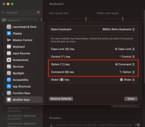 How to Remap Keys on the 8BitDo Mechanical Keyboard for macOS : Joshua ...